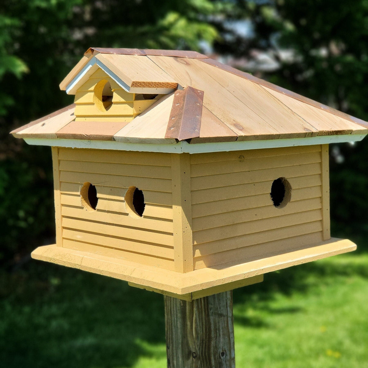 Martin Bird House Amish Handmade With 5 Nesting Compartments, Cedar Ro ...