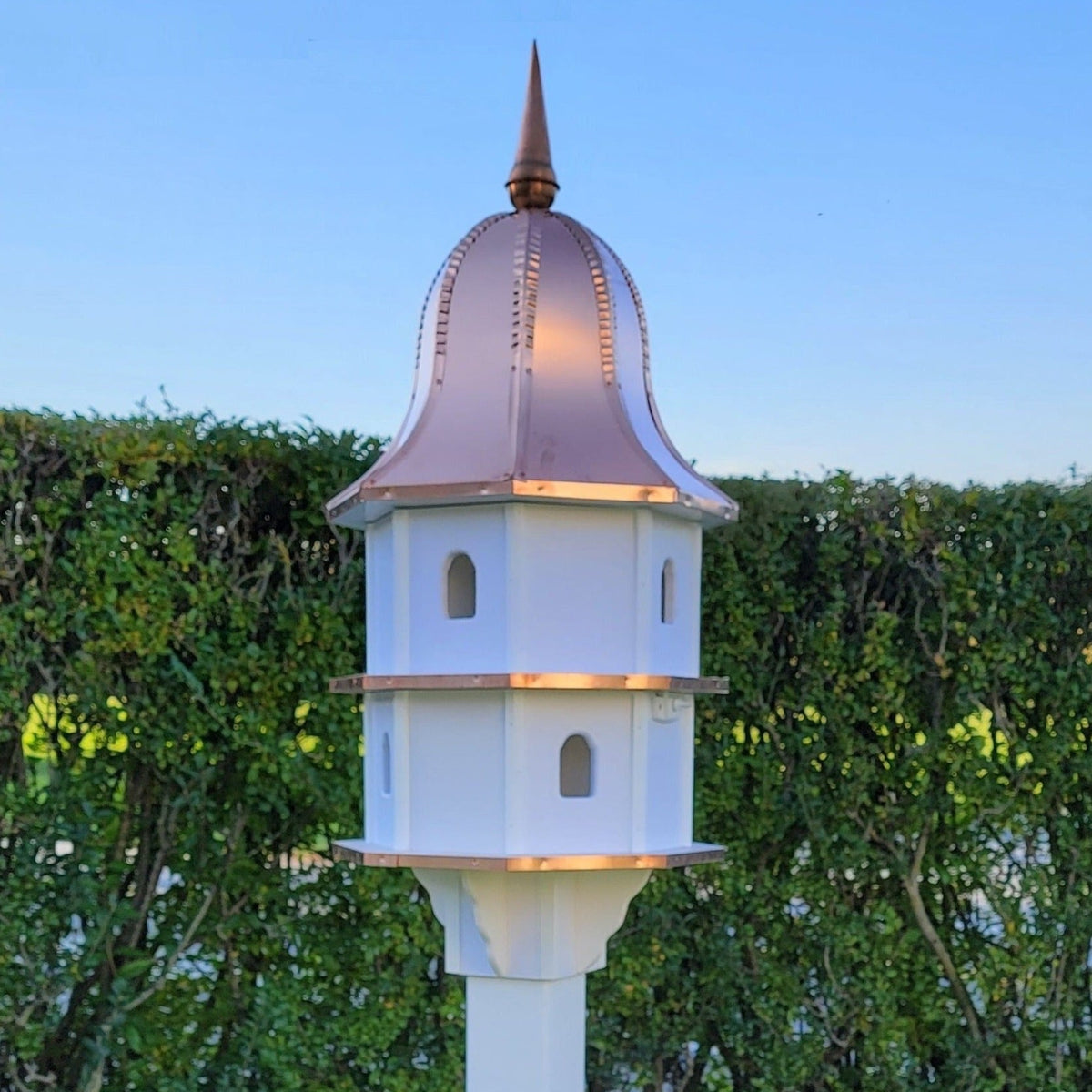 Copper Roof Poly Birdhouse Amish Handmade 2 Story Extra Large, 8 Nesti ...