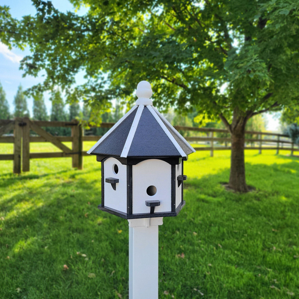 X-Large Bird House - 6 Nesting Compartments - Amish Handmade - Weather ...